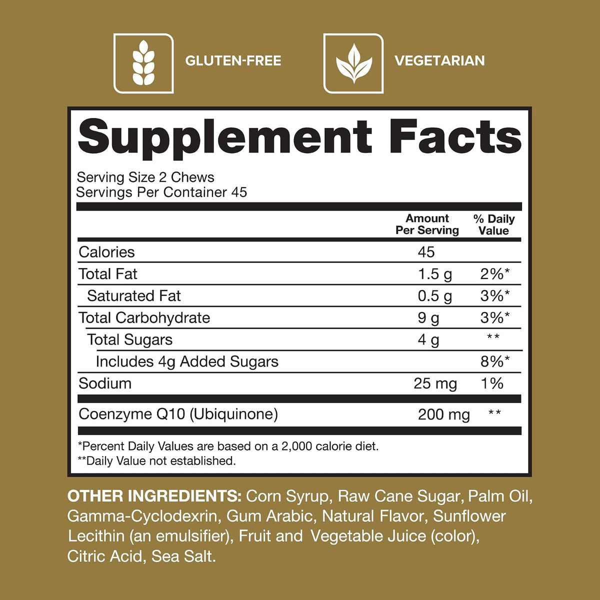 natural energy support with CoQ10