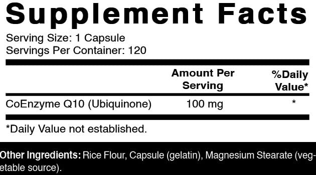natural energy support with CoQ10