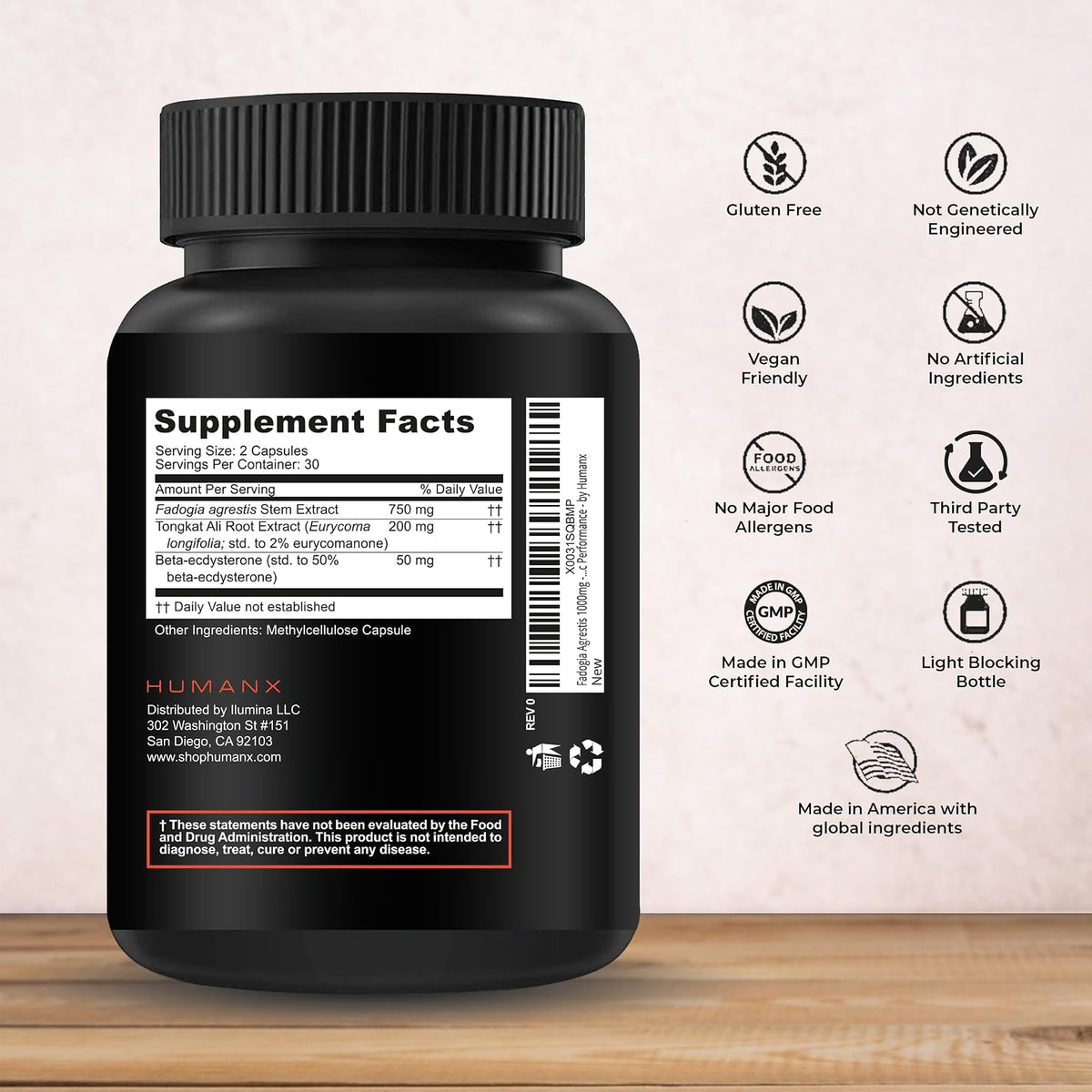 natural energy support with HUMANX