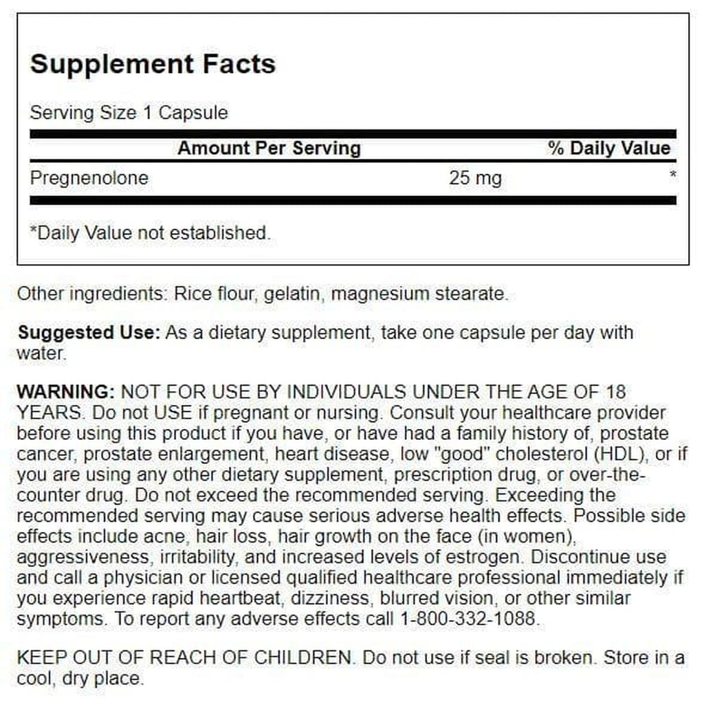 natural energy support with pregnenolone
