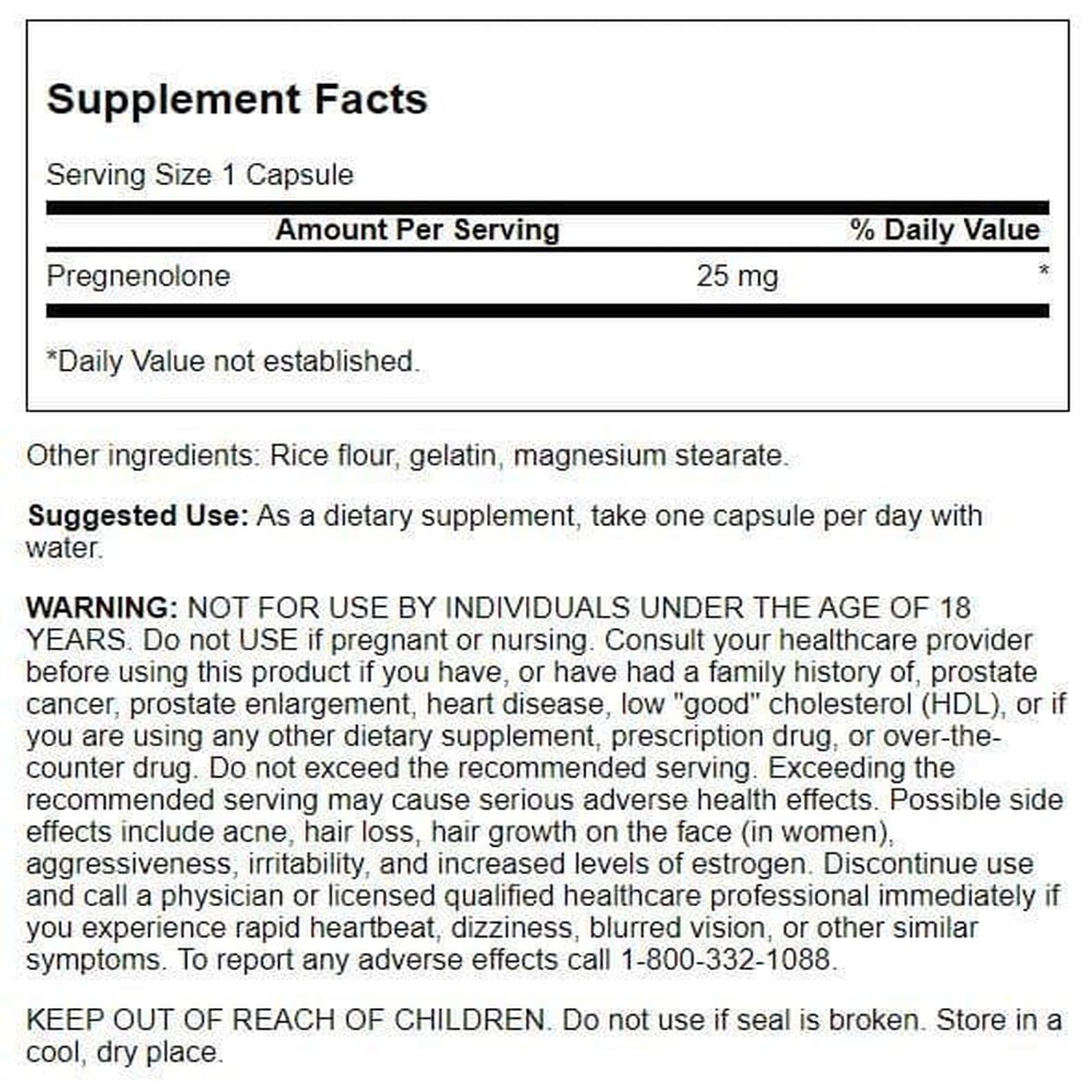 natural energy support with pregnenolone