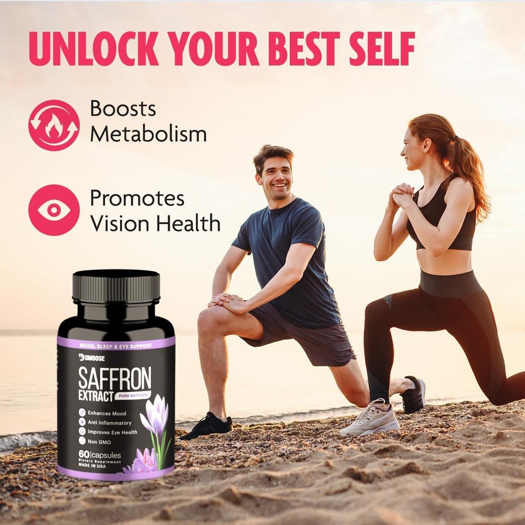natural energy support with saffron