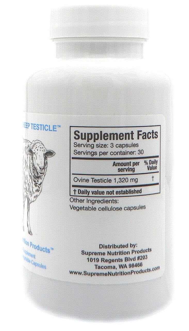 natural energy support with sheep testicle