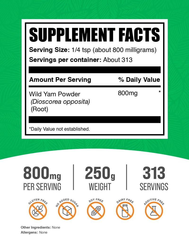 Natural energy support with Wild Yam