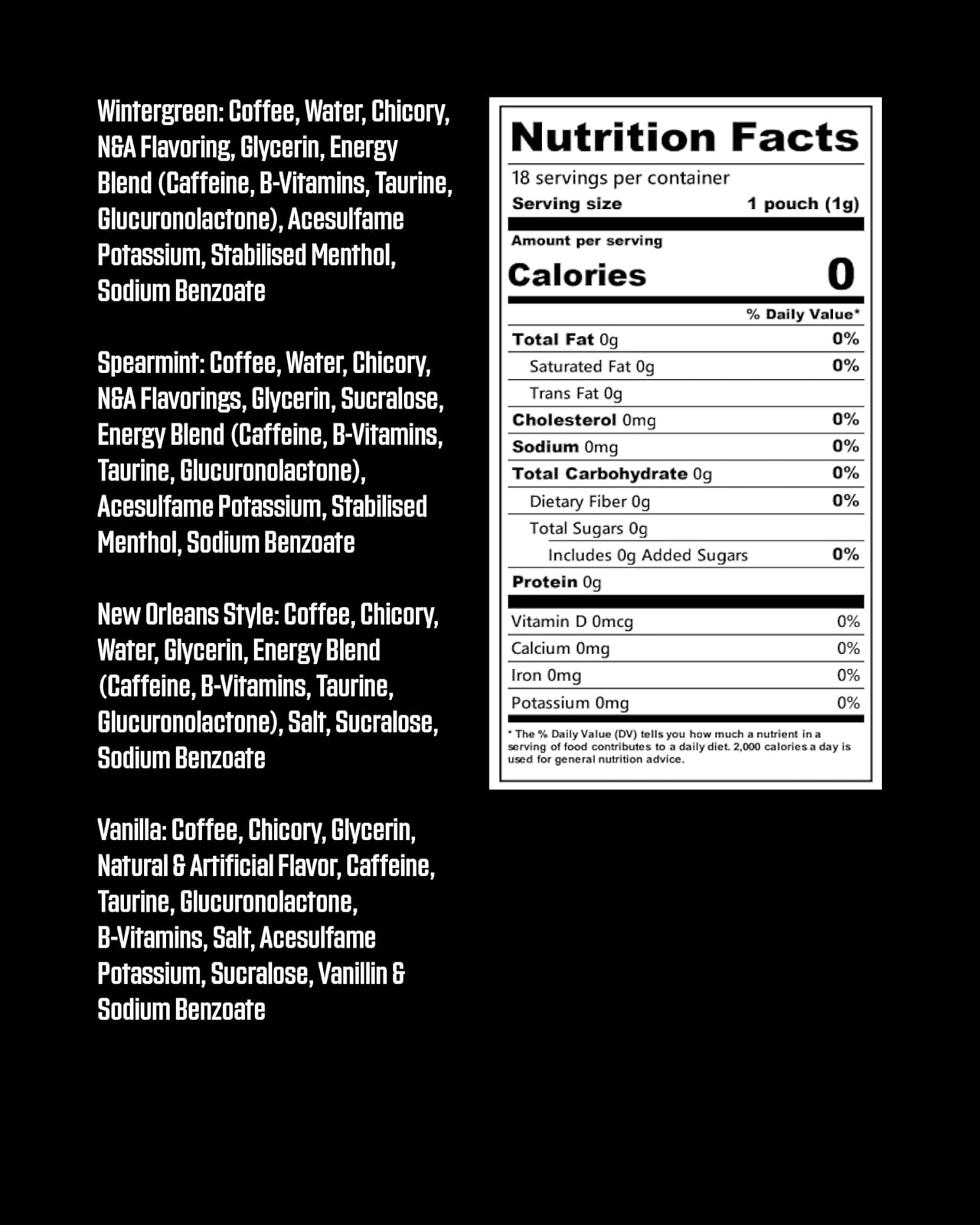 Natural energy with Grinds coffee pouches