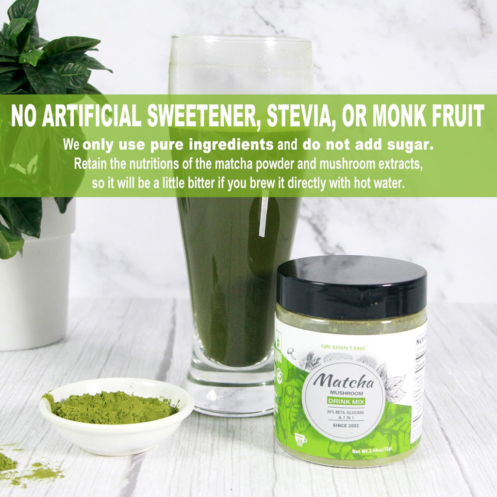 natural energy with mushroom matcha
