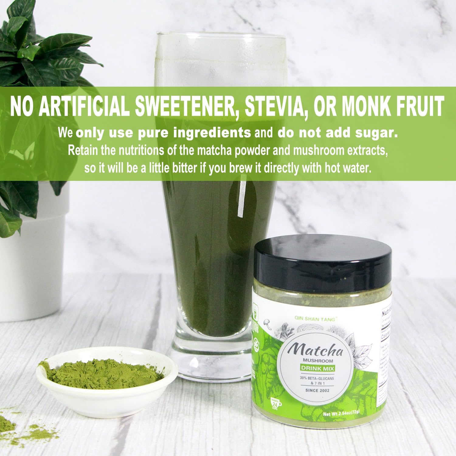 natural energy with mushroom matcha
