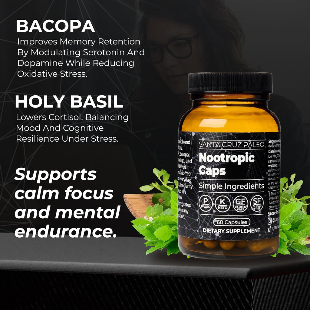 Natural energy with Santa Cruz nootropics