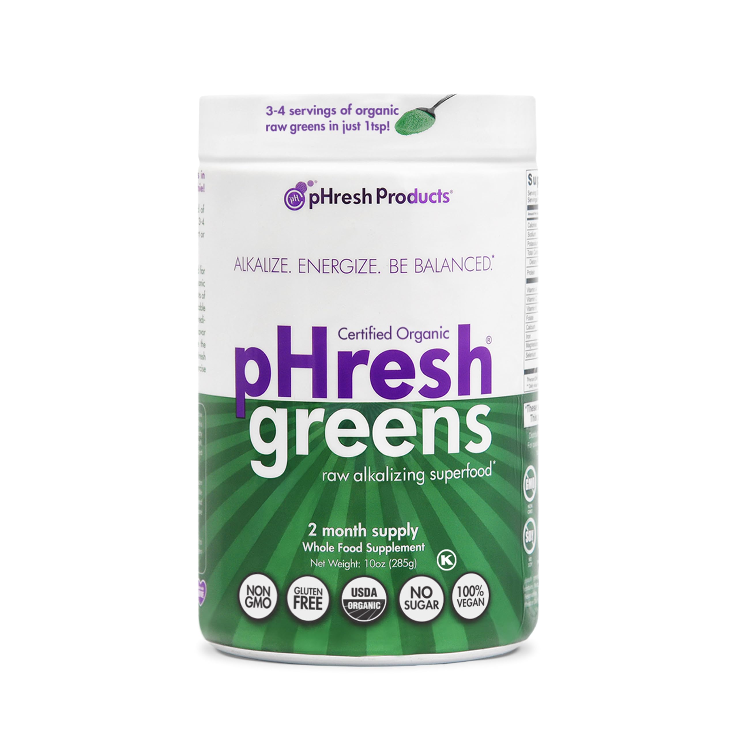 natural enzymes in pHresh Greens