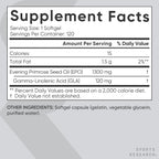 Natural evening primrose oil capsules
