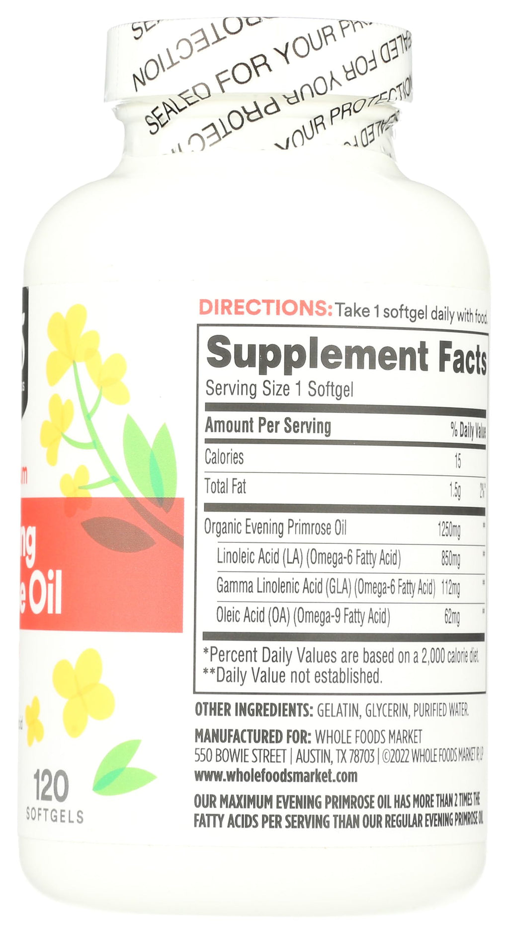 natural evening primrose oil capsules