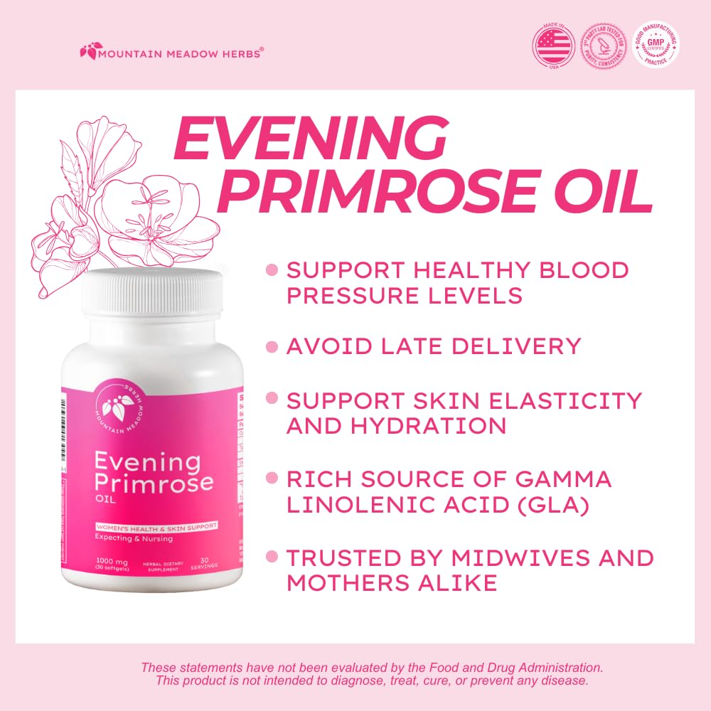 Natural evening primrose oil supplement