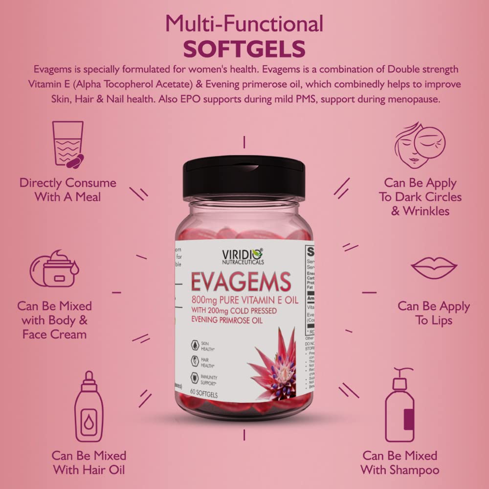natural evening primrose supplement capsules
