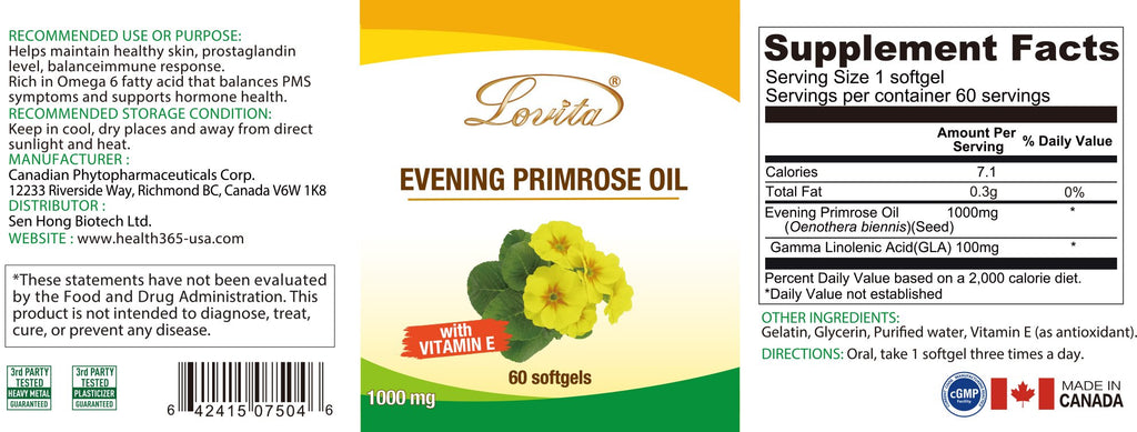 natural evening primrose supplement for women