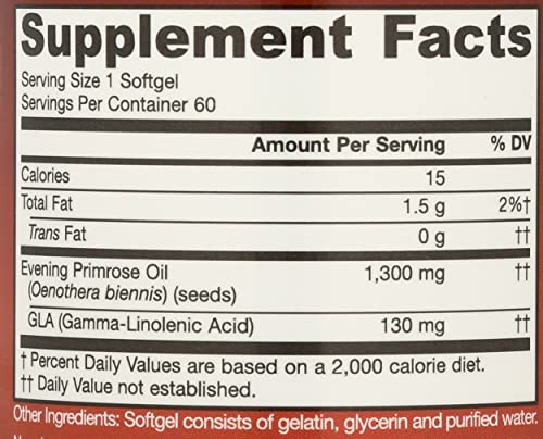 natural evening primrose supplement