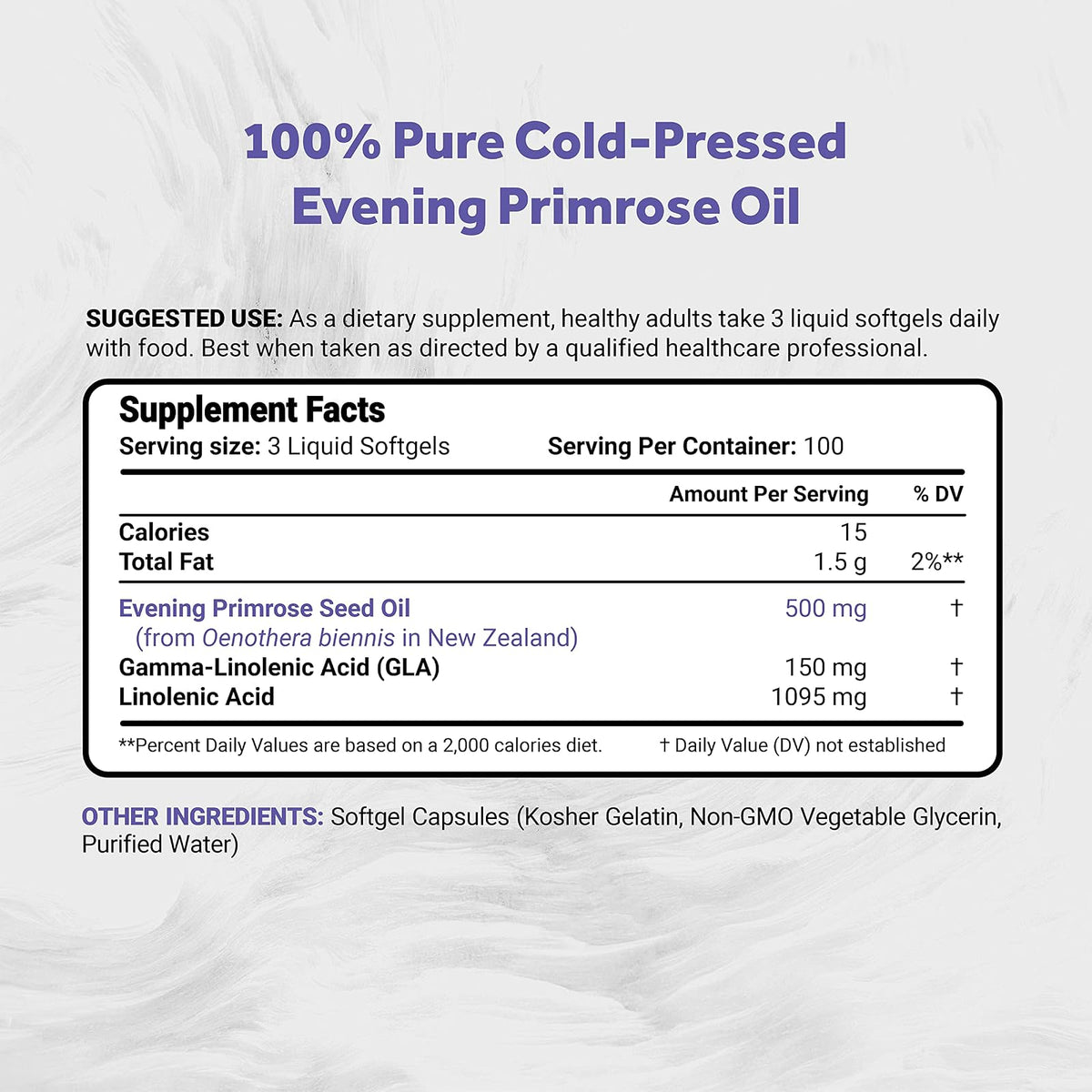 natural evening primrose supplement