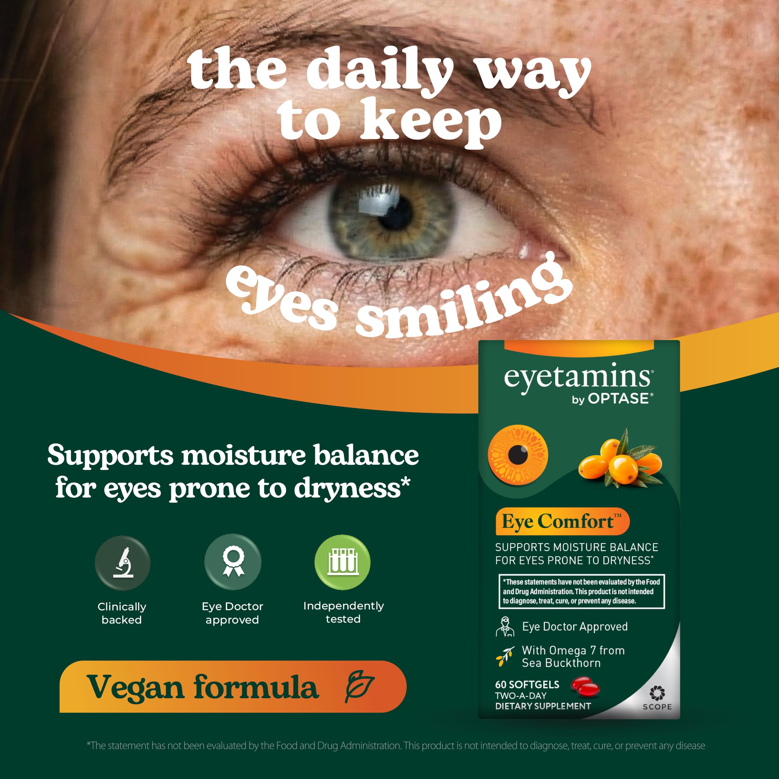 natural eye care with blended vitamins