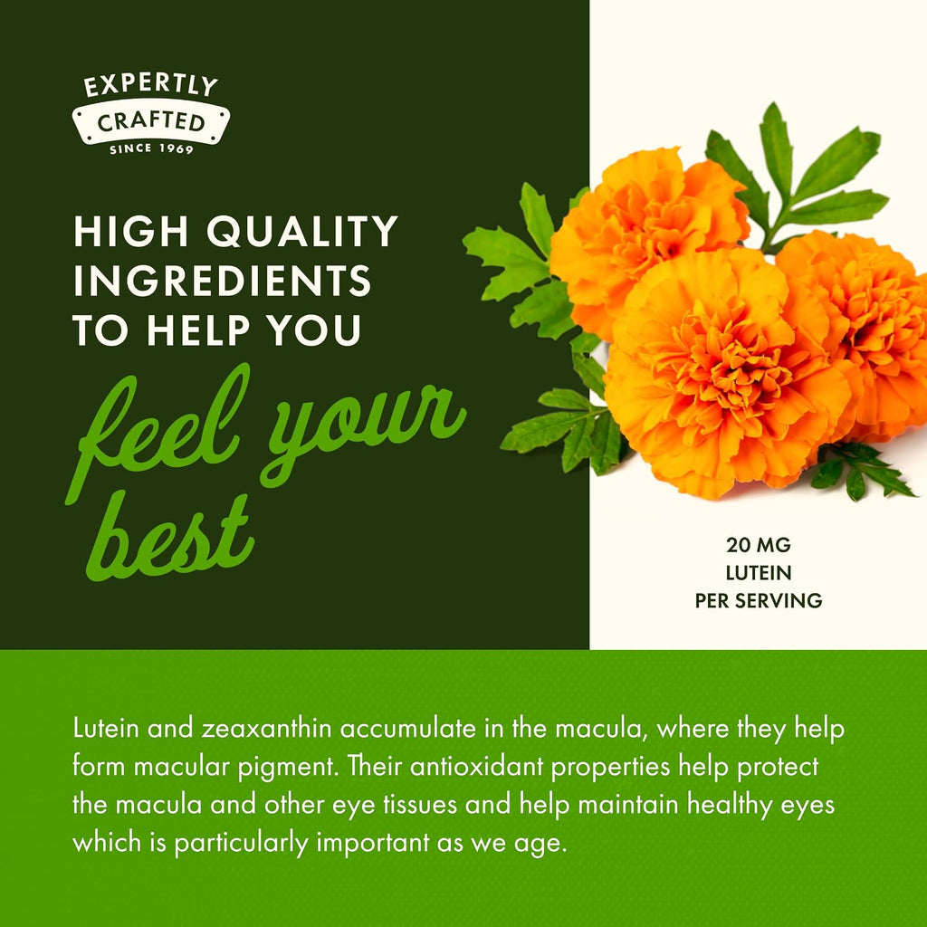 Natural eye care with Lutein softgels