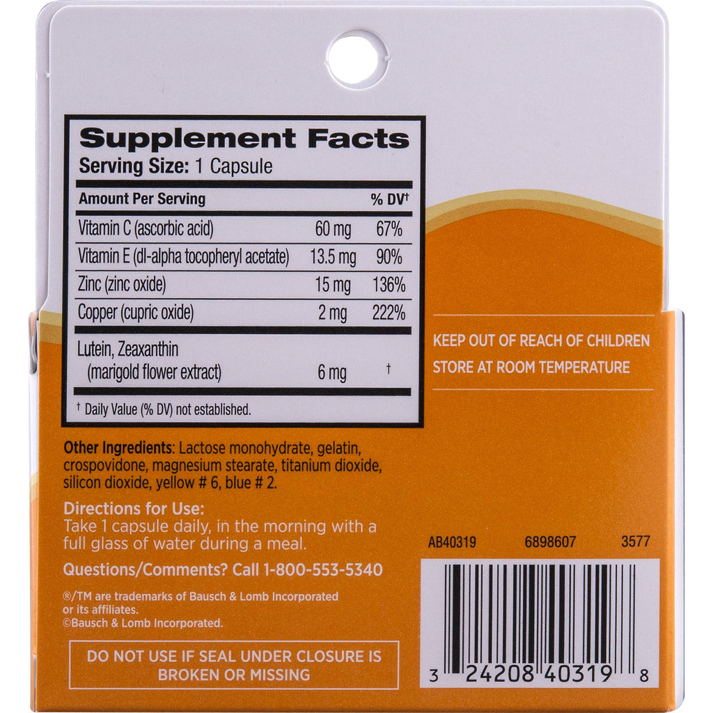 natural eye care with Ocuvite vitamins