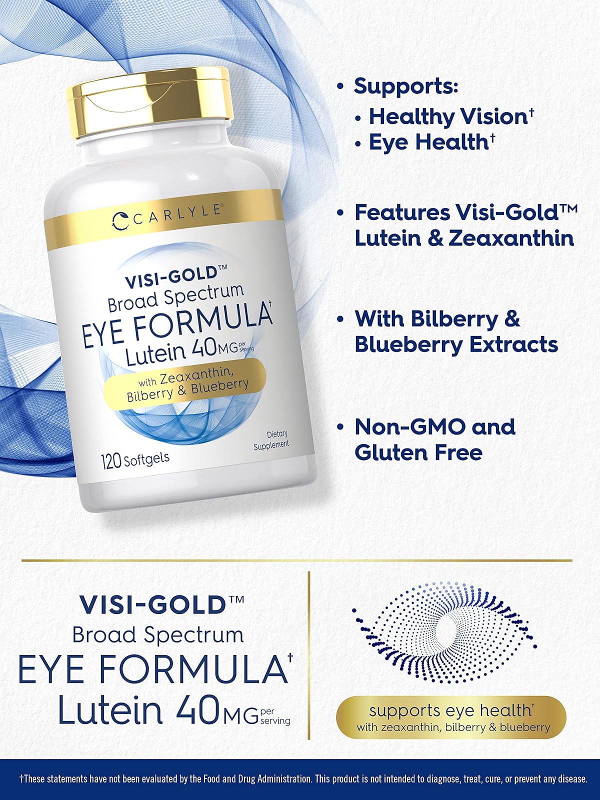 Natural eye care with softgel formula