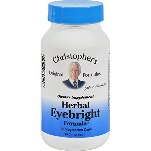 Natural eye health supplement capsules