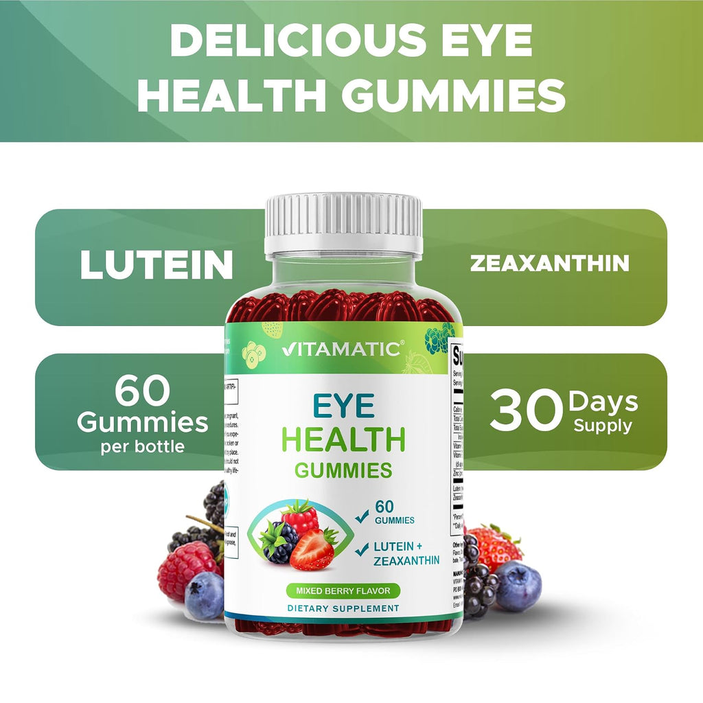 Natural eye health supplement gummies