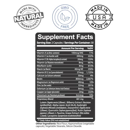 Natural eye health vitamins for clarity