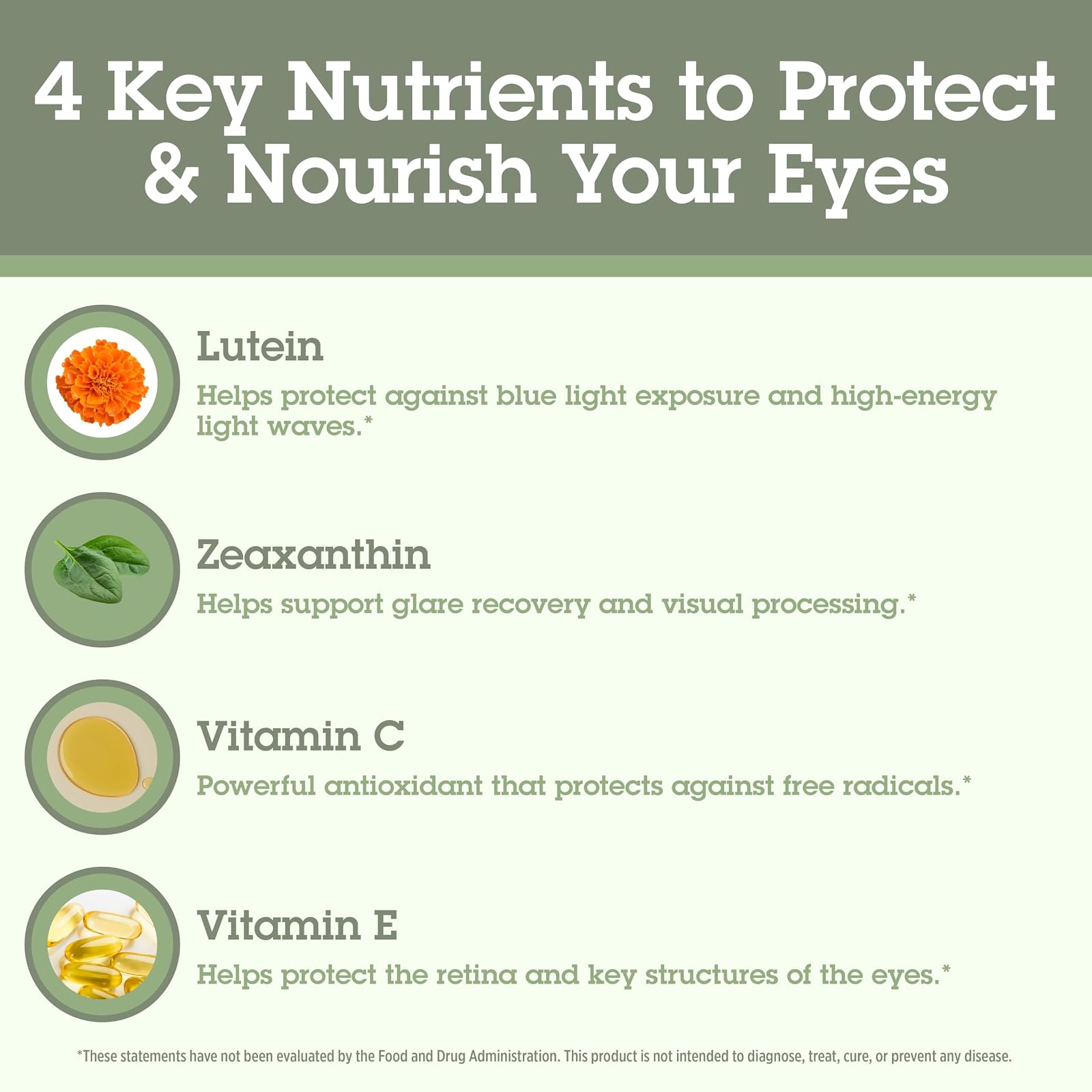 Natural eye health with lutein supplements