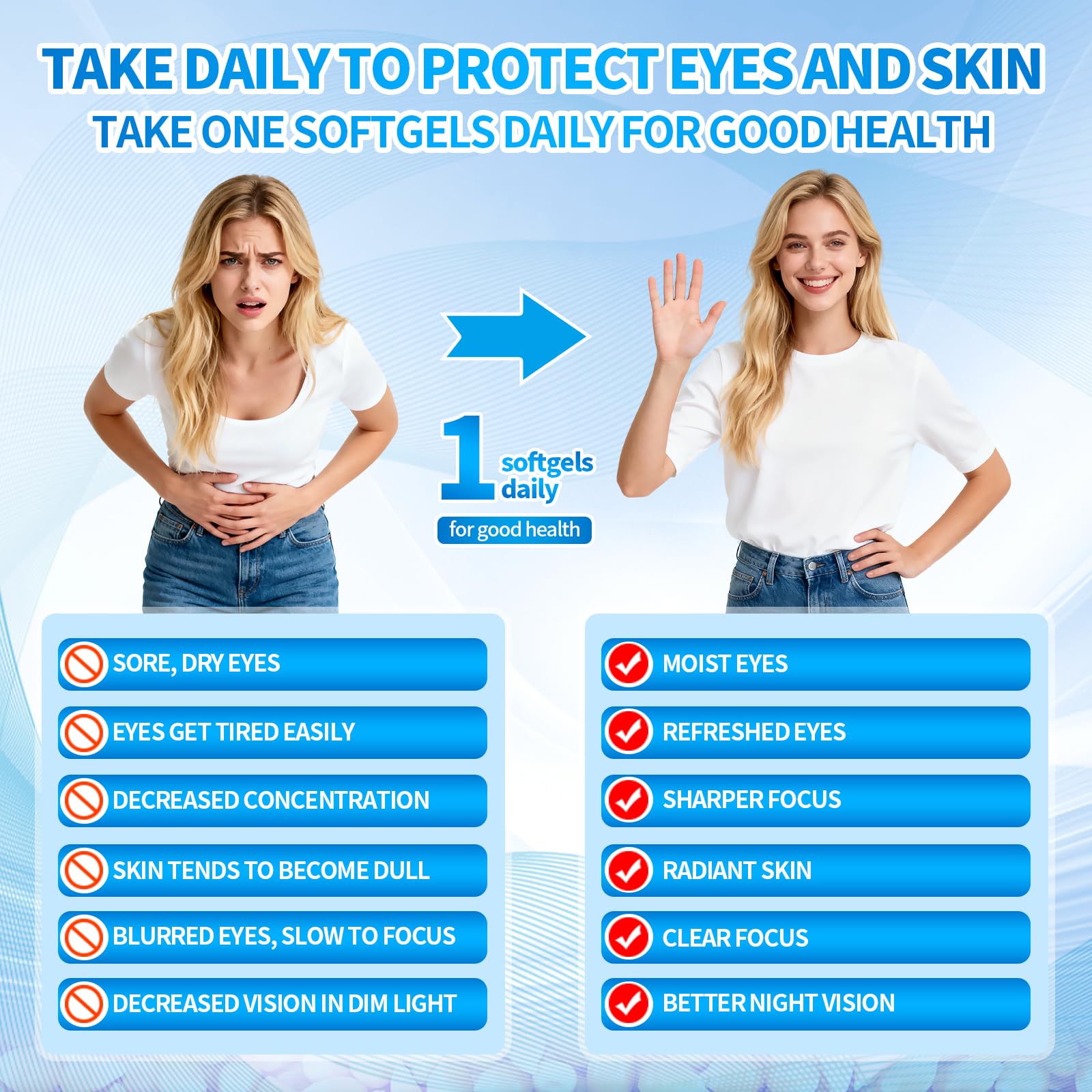 Natural eye support with Astaxanthin