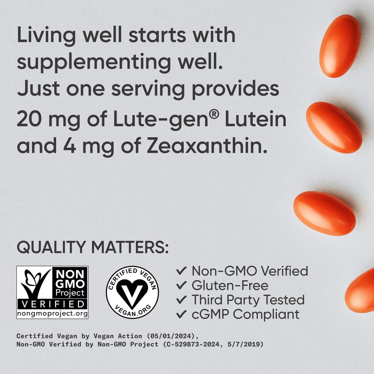Natural eye support with Lutein
