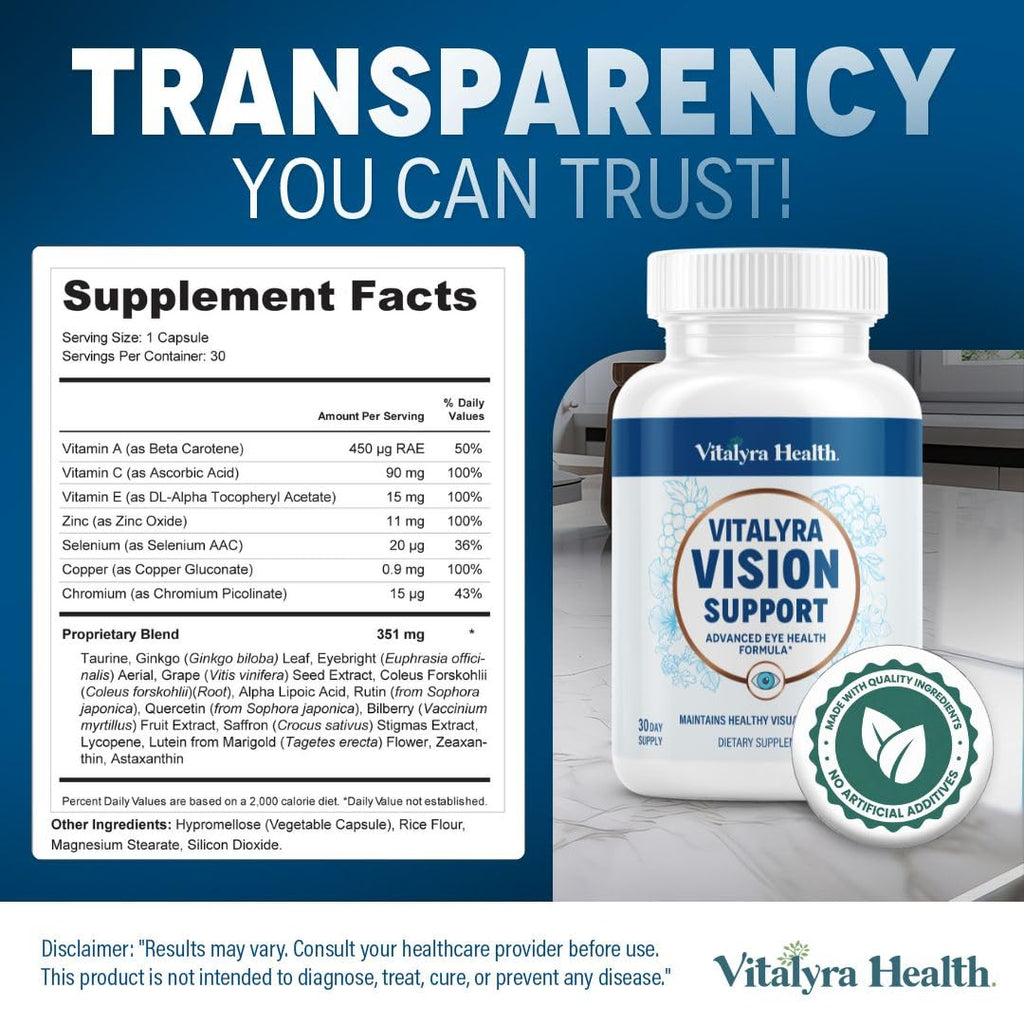 Natural eye support with lutein