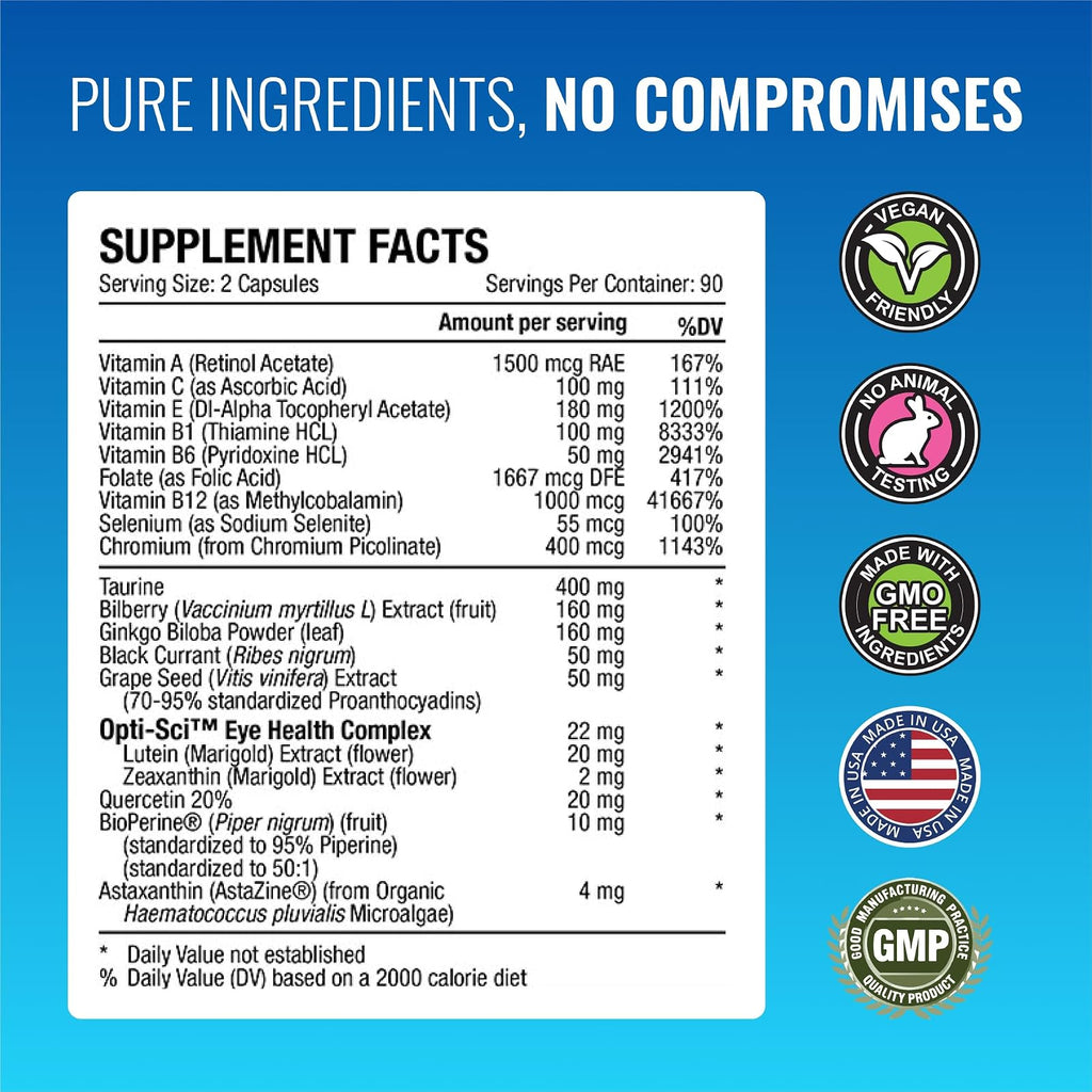 Natural eye support with lutein