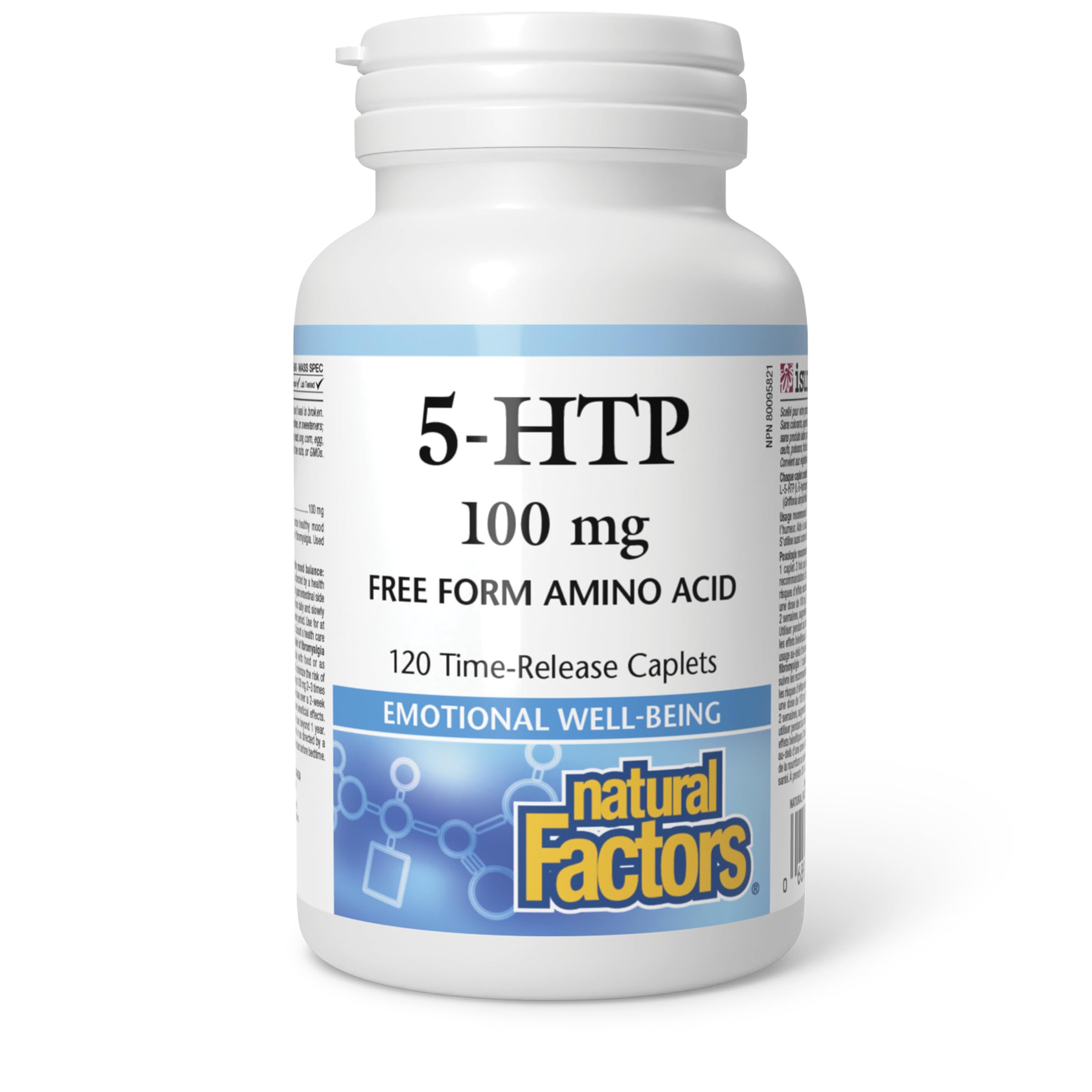 Natural Factors 5-HTP capsules for mood support
