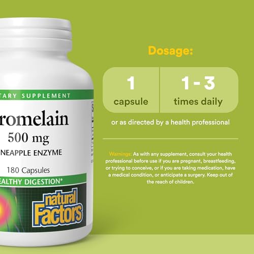 Natural Factors 500 mg Bromelain benefits