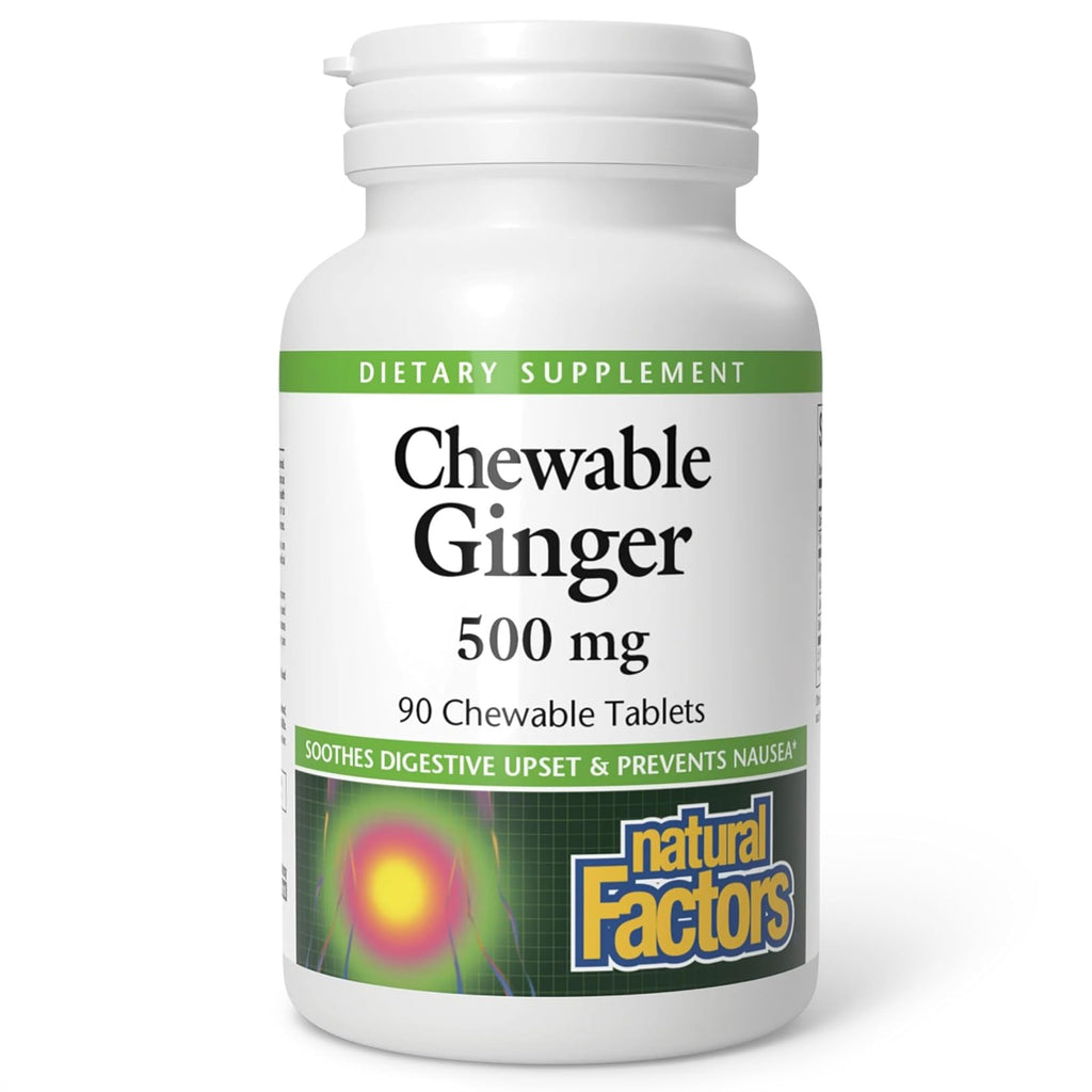 natural factors chewable ginger tablets