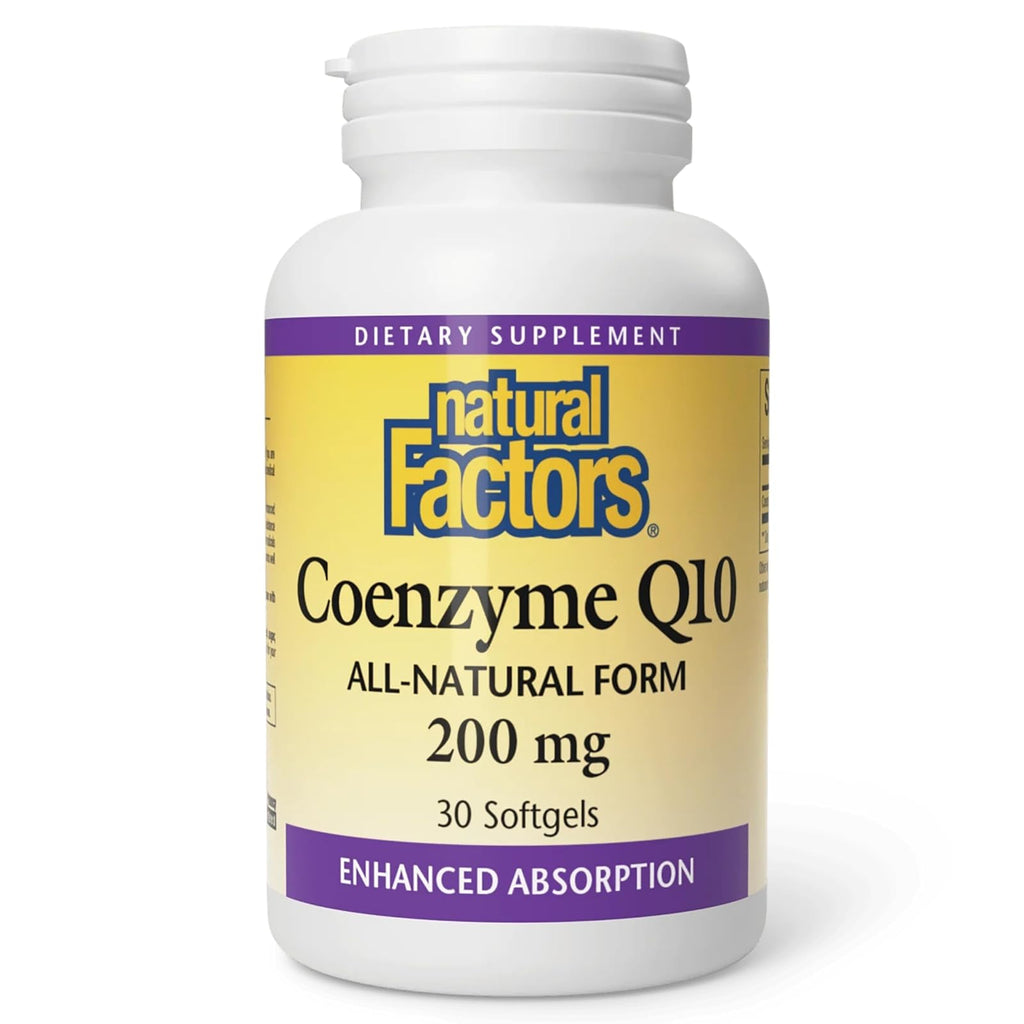 natural factors coq10 200 mg softgels