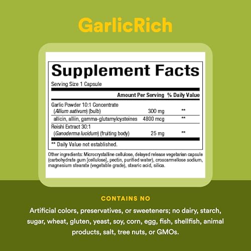 natural factors garlic rich formula
