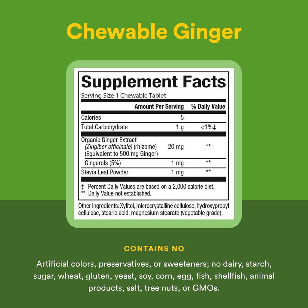 natural factors ginger for stomach comfort