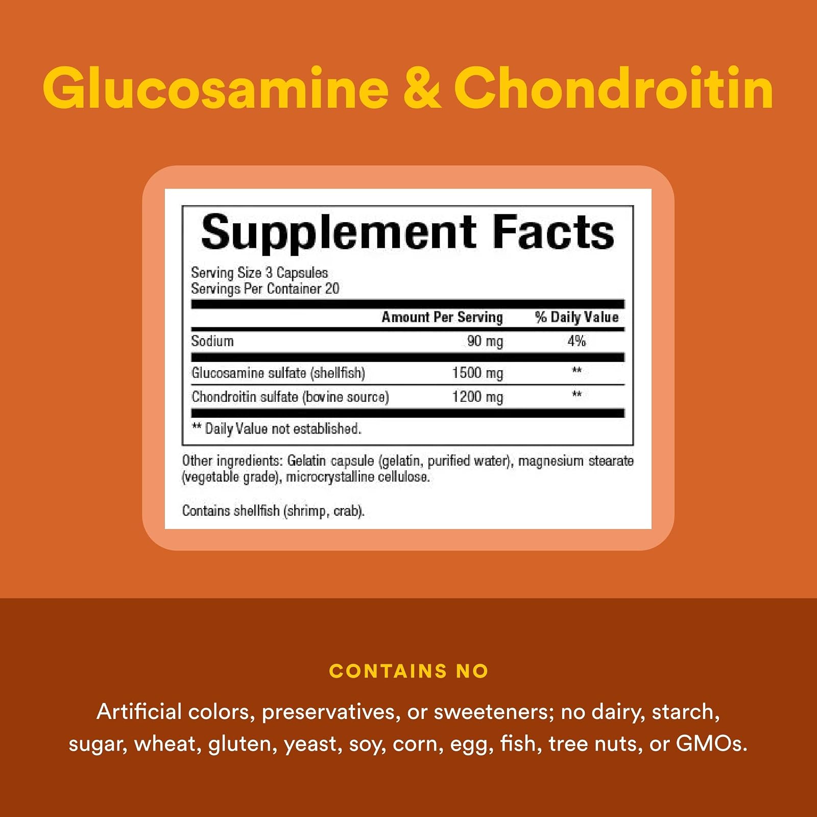 natural factors glucosamine and chondroitin