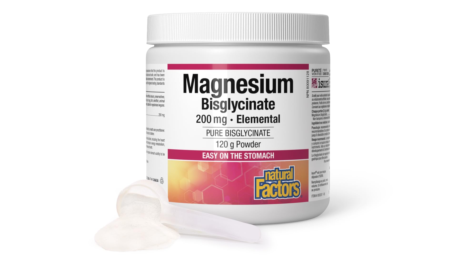 Natural Factors magnesium bisglycinate powder