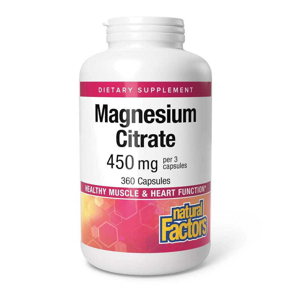 Natural Factors magnesium citrate capsules