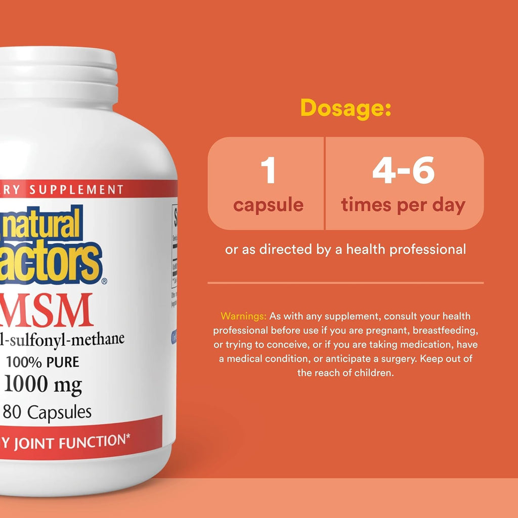 natural factors msm for inflammation relief
