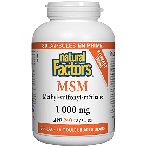 natural factors MSM supplement benefits