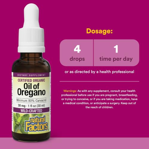 natural factors oregano oil 80%
