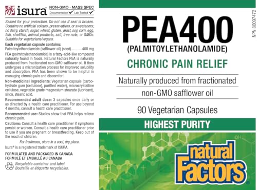 Natural Factors PEA400 for stress relief