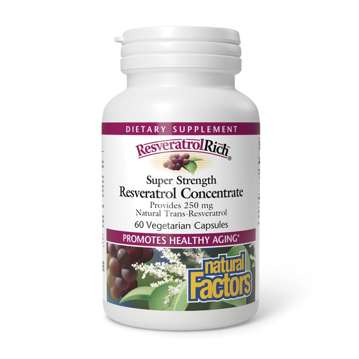Natural Factors Resveratrol capsules for heart health