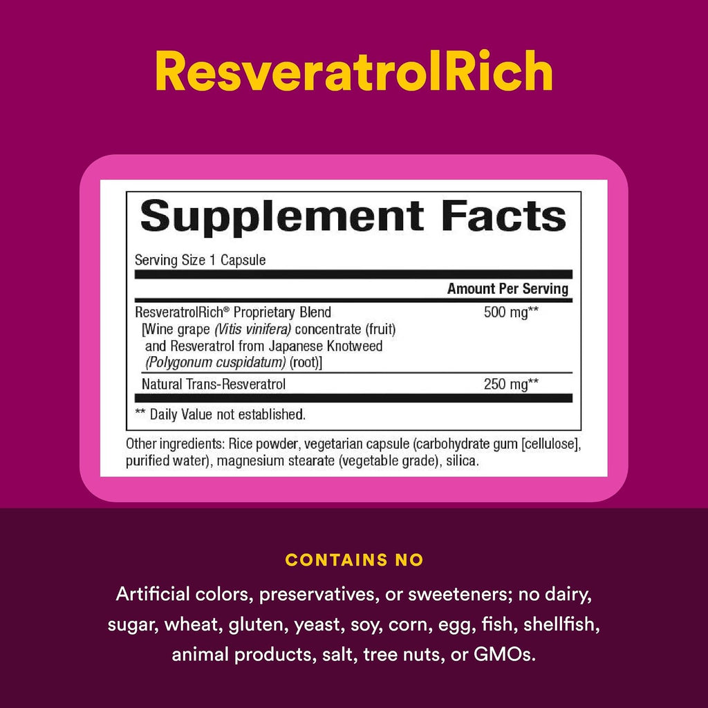 Natural Factors Resveratrol for immune support