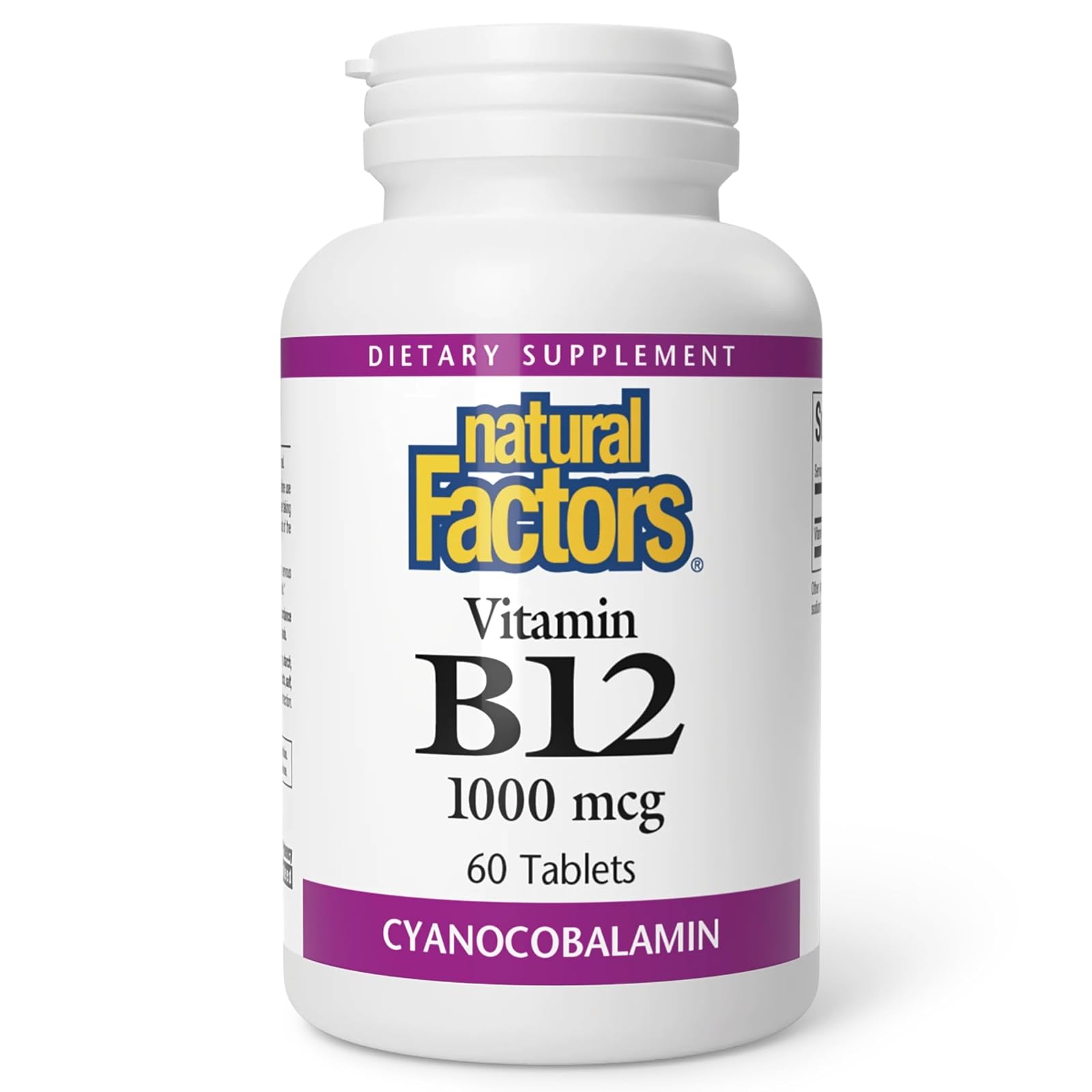 Natural Factors Vitamin B12 tablets