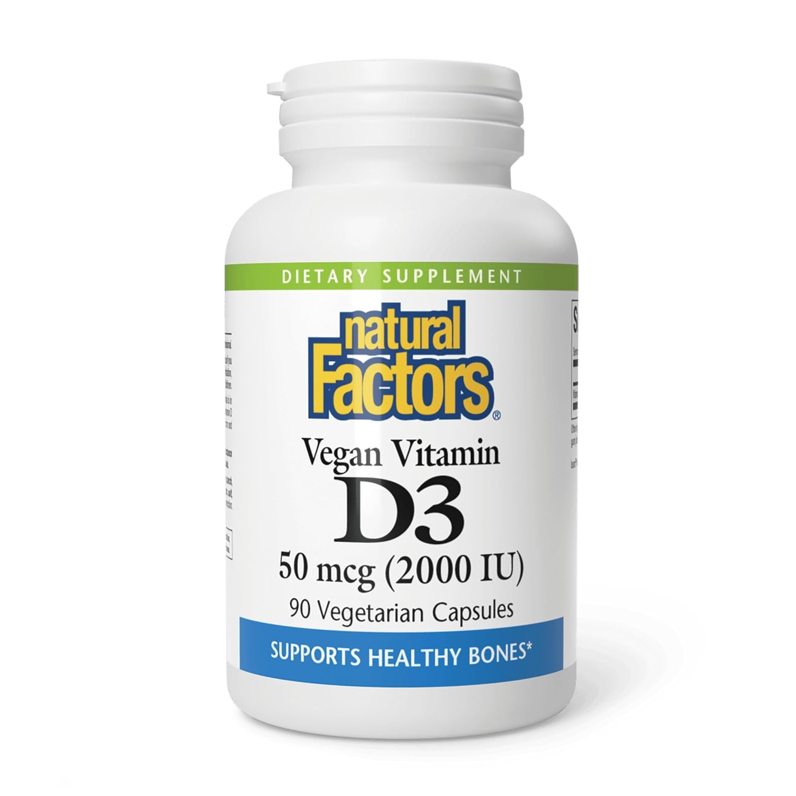 Natural Factors vitamin D3 50 mcg capsules