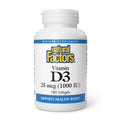 Natural Factors Vitamin D3 benefits